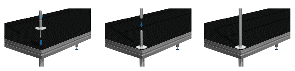 Hand railing inside the stage - Total Structures